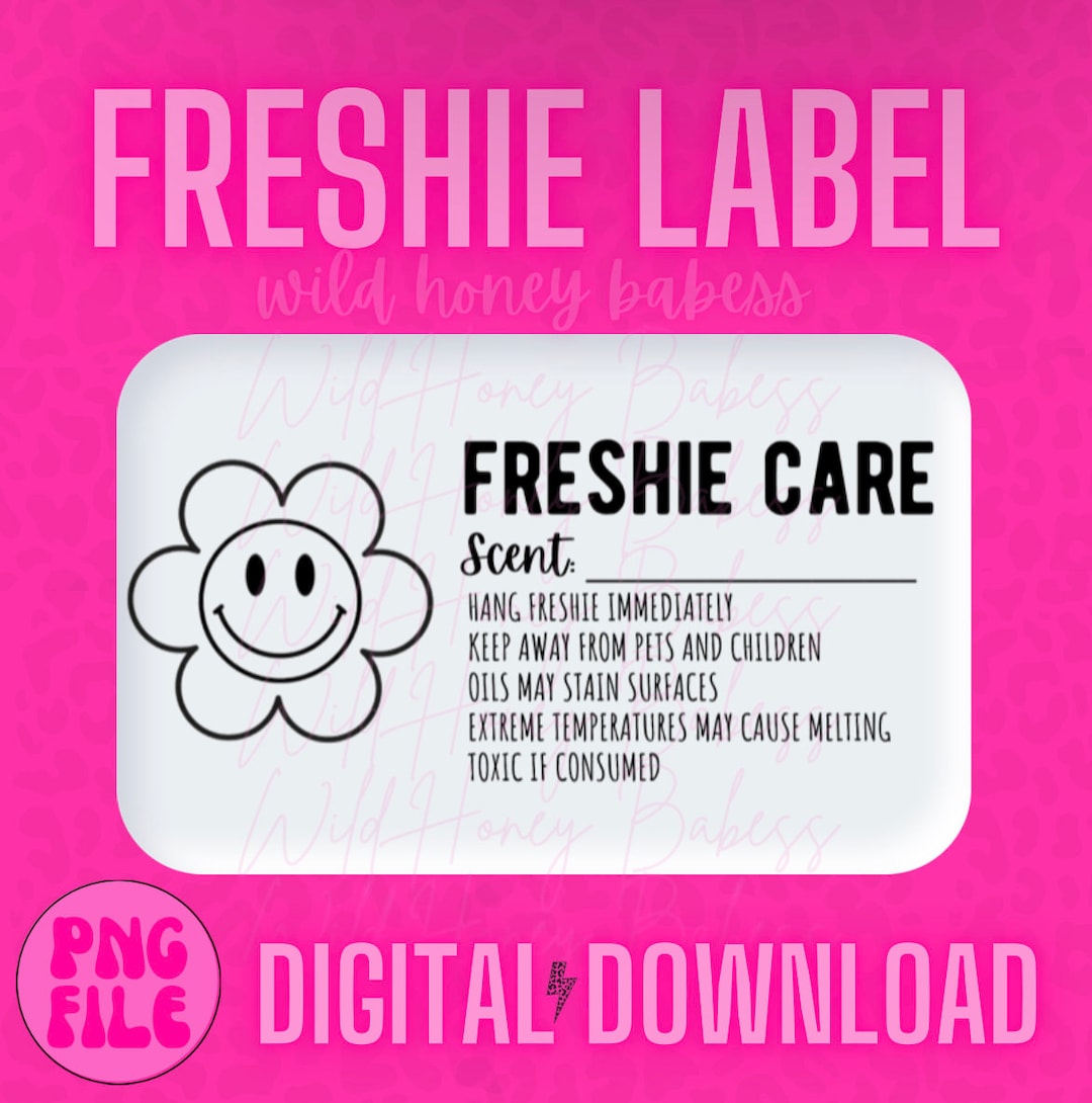 Png Sticker, Digital Download, Car Freshie Sticker Png, Freshie Care ...