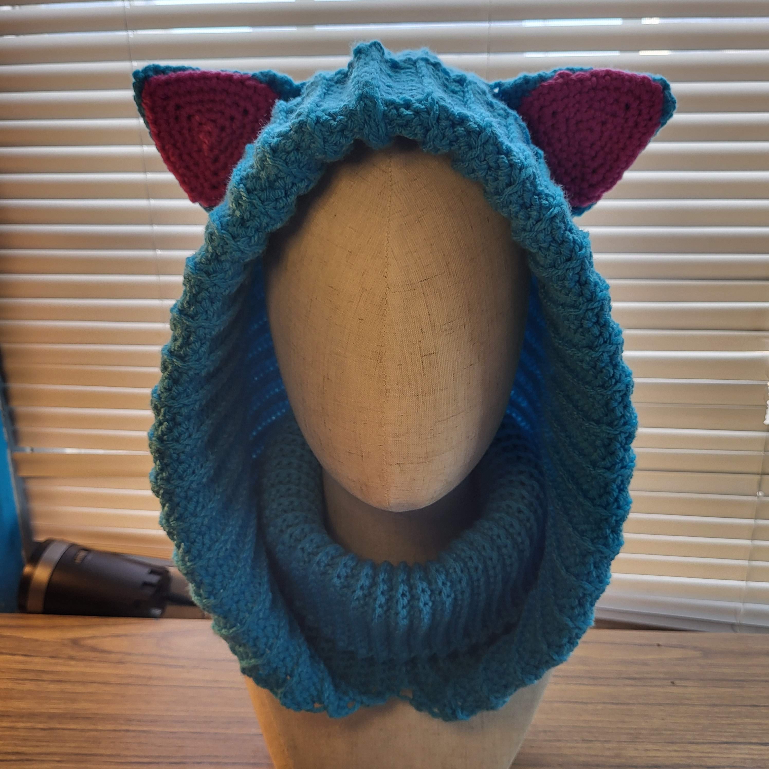 Crochet Cat Turtleneck Hoodie PDF Pattern - Etsy