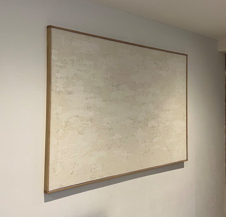 LUNA Canvas Custom Frame Optional Abstract Textured Wall Art Modern ...