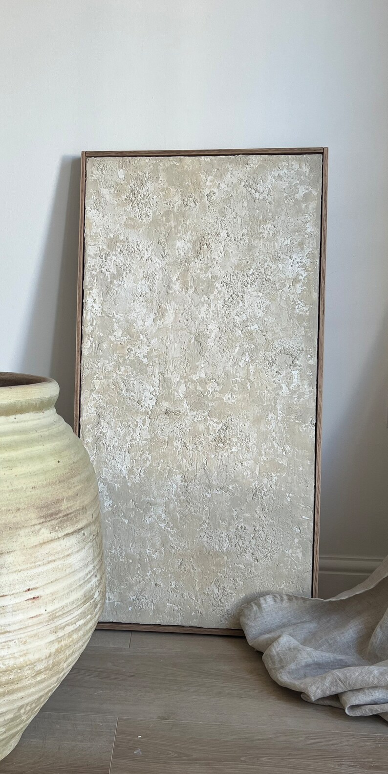 LUNA Canvas Custom Frame Optional Abstract Textured Wall Art Modern ...