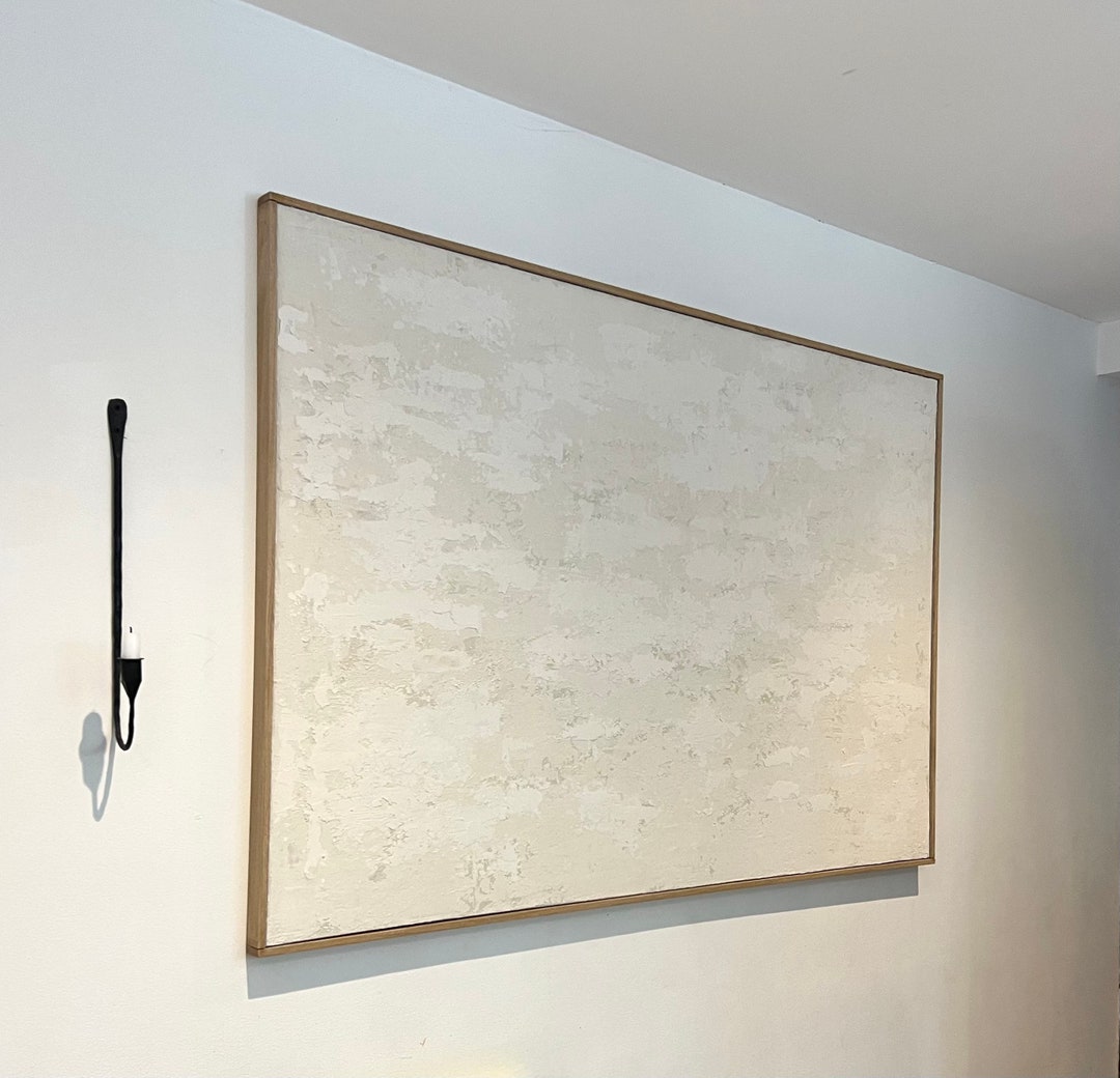 LUNA Canvas Custom Frame Optional Abstract Textured Wall Art Modern ...