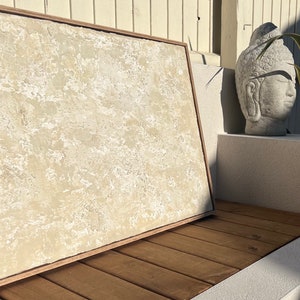 LUNA Canvas Custom Frame Optional Abstract Textured Wall Art Modern ...