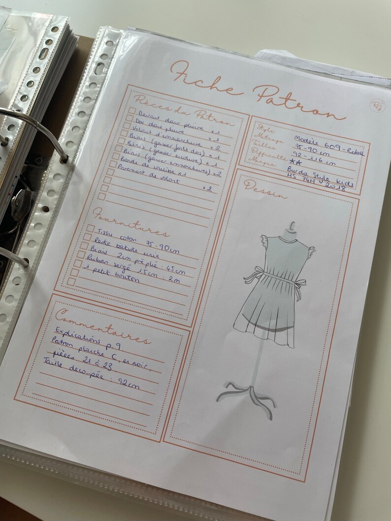 Pack 3 Downloadable Sheets: 2 Pattern Sheets (mannequin and Silhouette ...