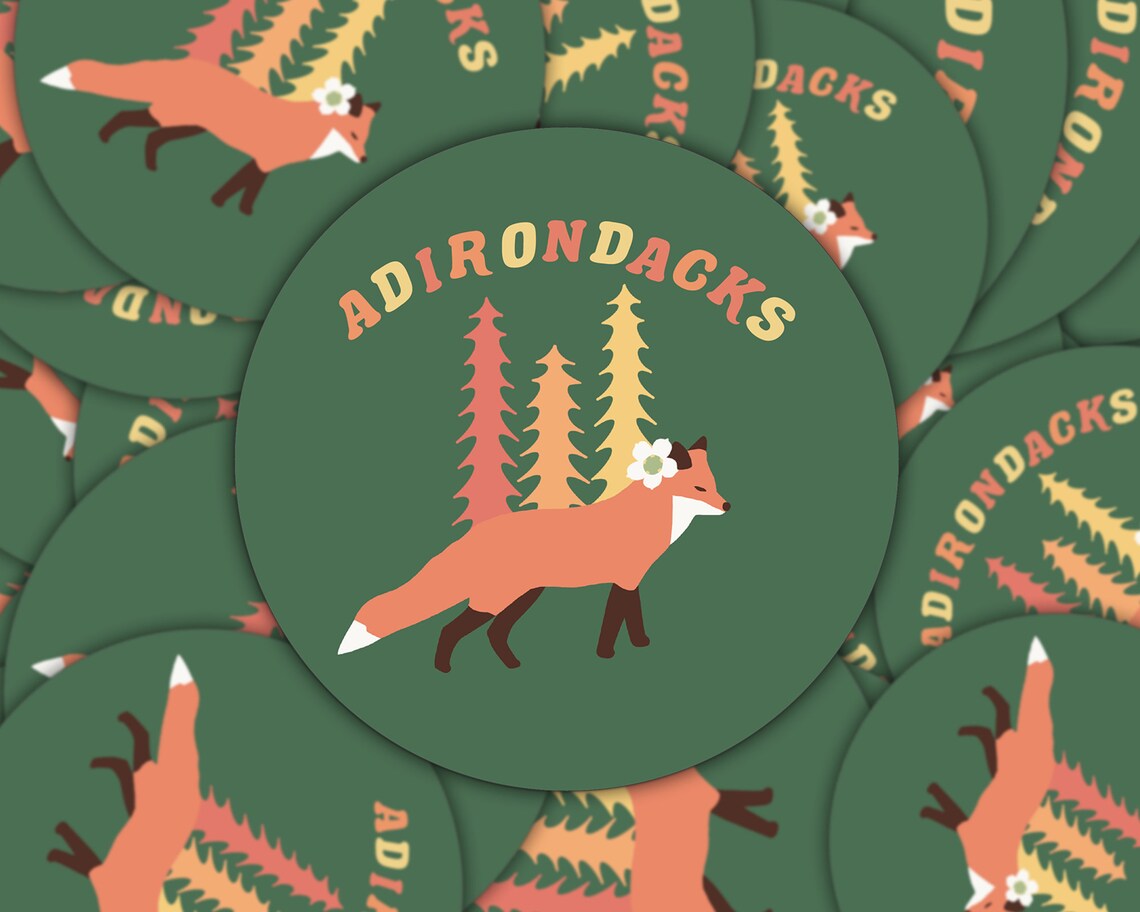 Adirondacks Upstate New York Vinyl Sticker - Etsy