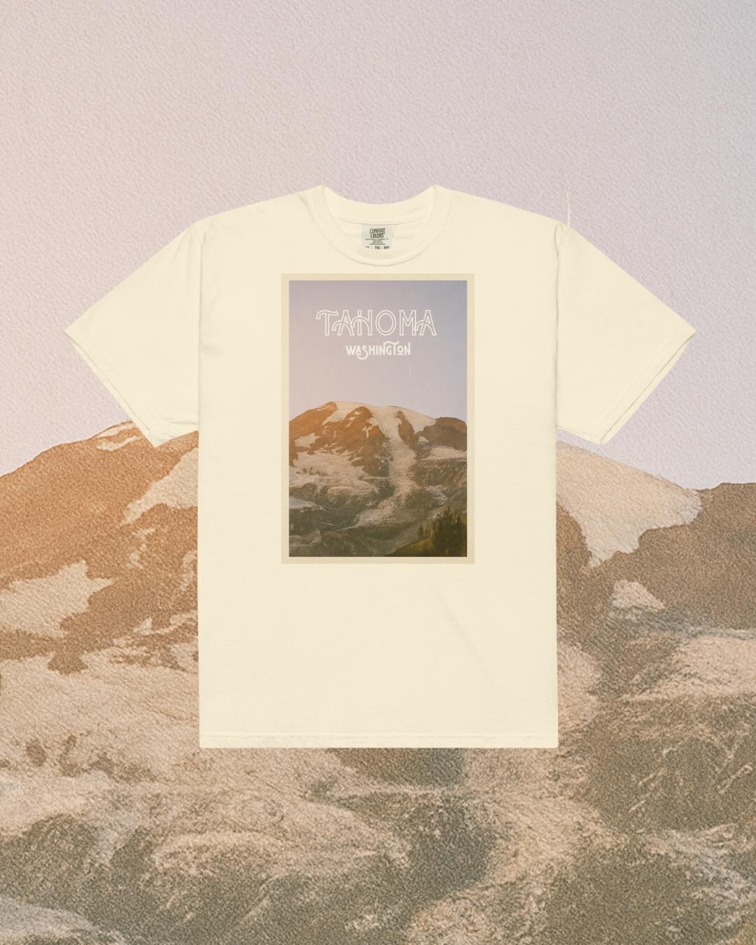 Tahoma Washington Postcard T-shirt: Comfort Colors Unisex Tee - Etsy