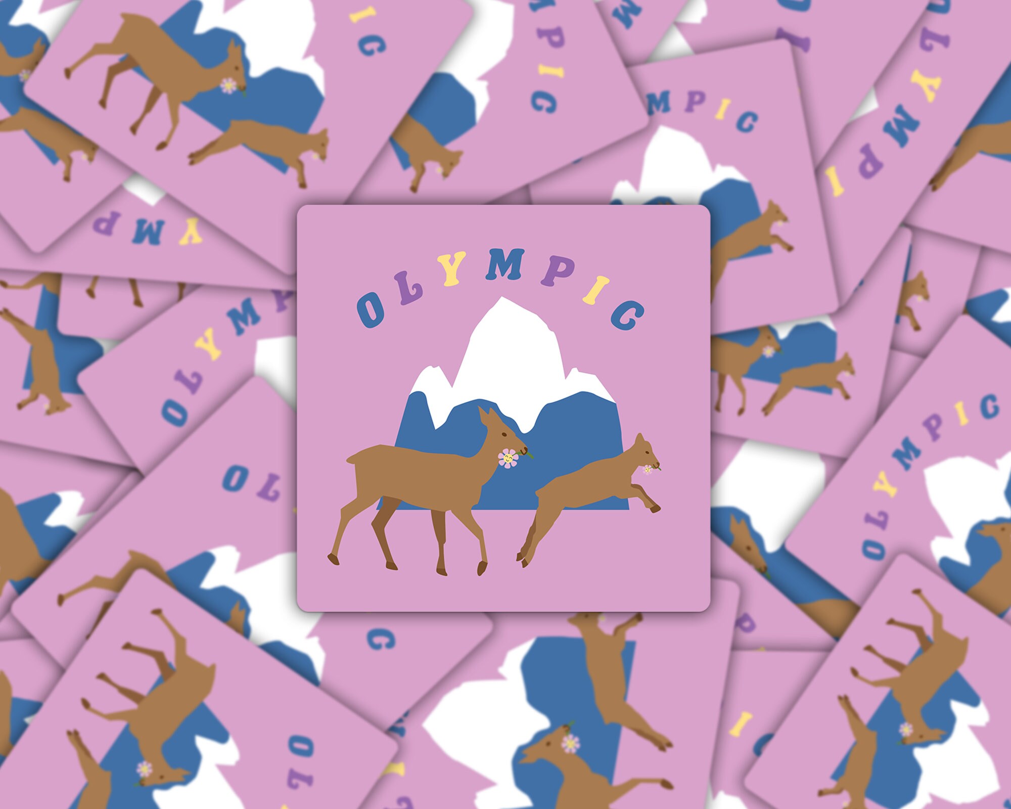 Olympic National Park Vinyl Sticker - Etsy