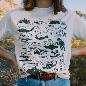 Washington Nature Checklist T-shirt: Comfort Colors Souvenir Tee - Etsy