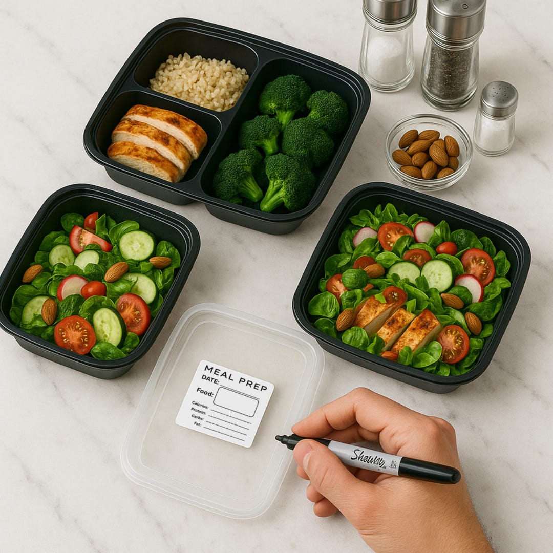 Simple Meal Prep Labels, Sticker Rolls for Meal Planning, Food Labels ...