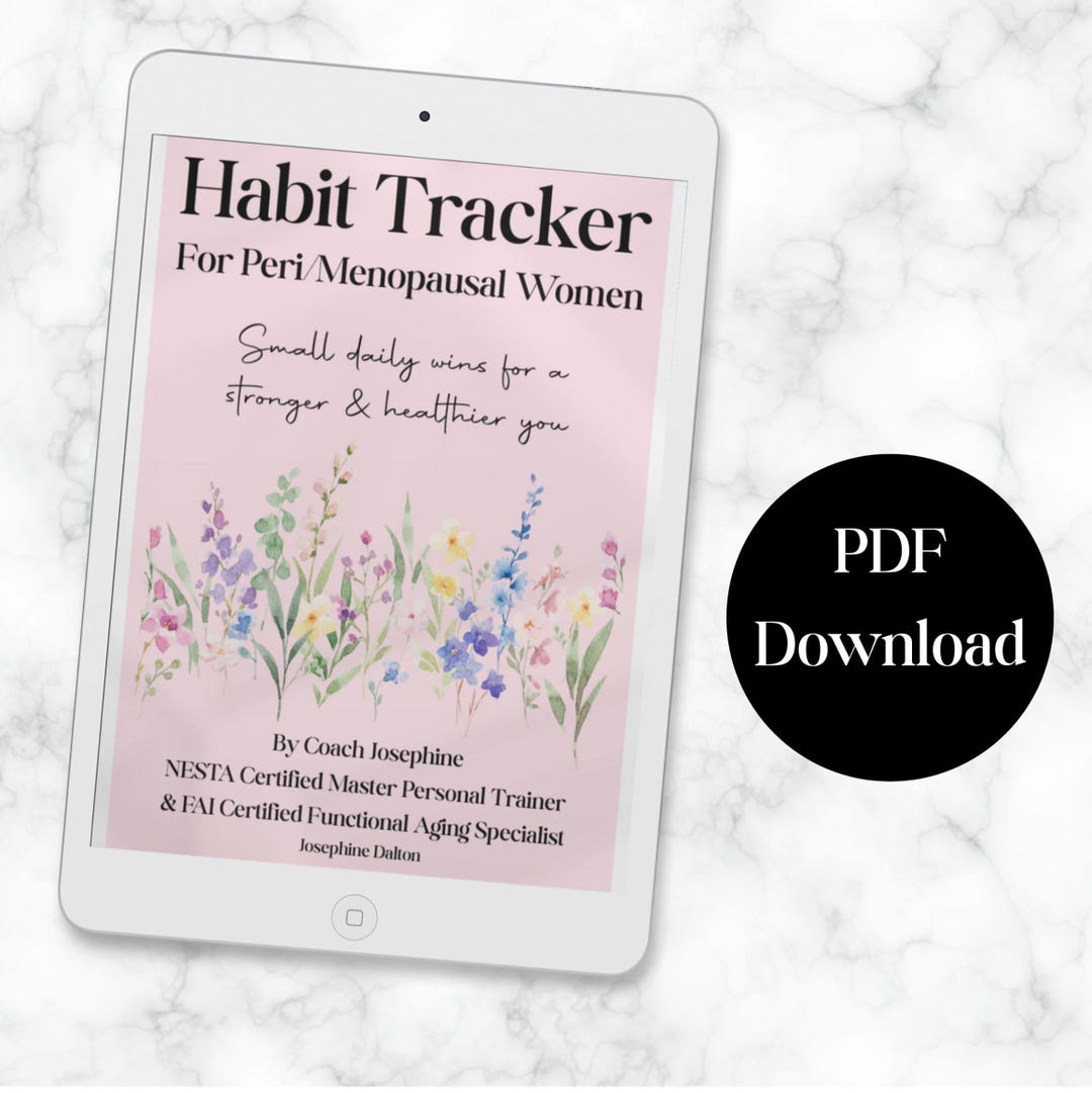 Menopause Journal, Habits Tracker Download. Mid Life Crisis Awareness ...