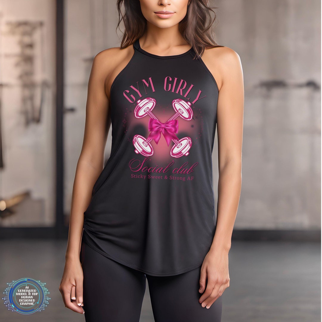 Lifting Shirt for the Gym Girly, Vintage Social Club, Rocker Tank Top ...