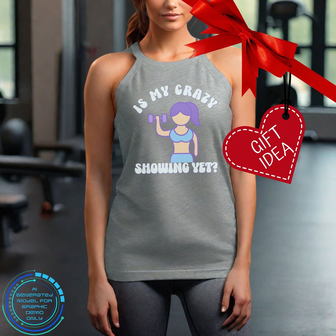 Funny Rocker Tank Top, Gift for Gym Girl, Insane Workout Tanktop, Cute ...