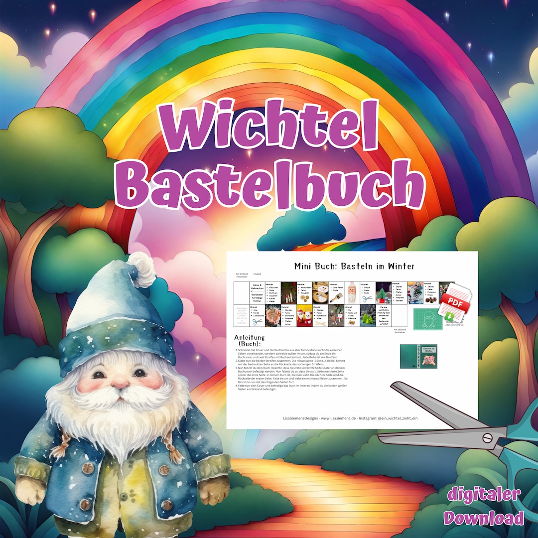 Gnome Craft Book, Craft Mat, Template for Backdrop Craft Day at the ...