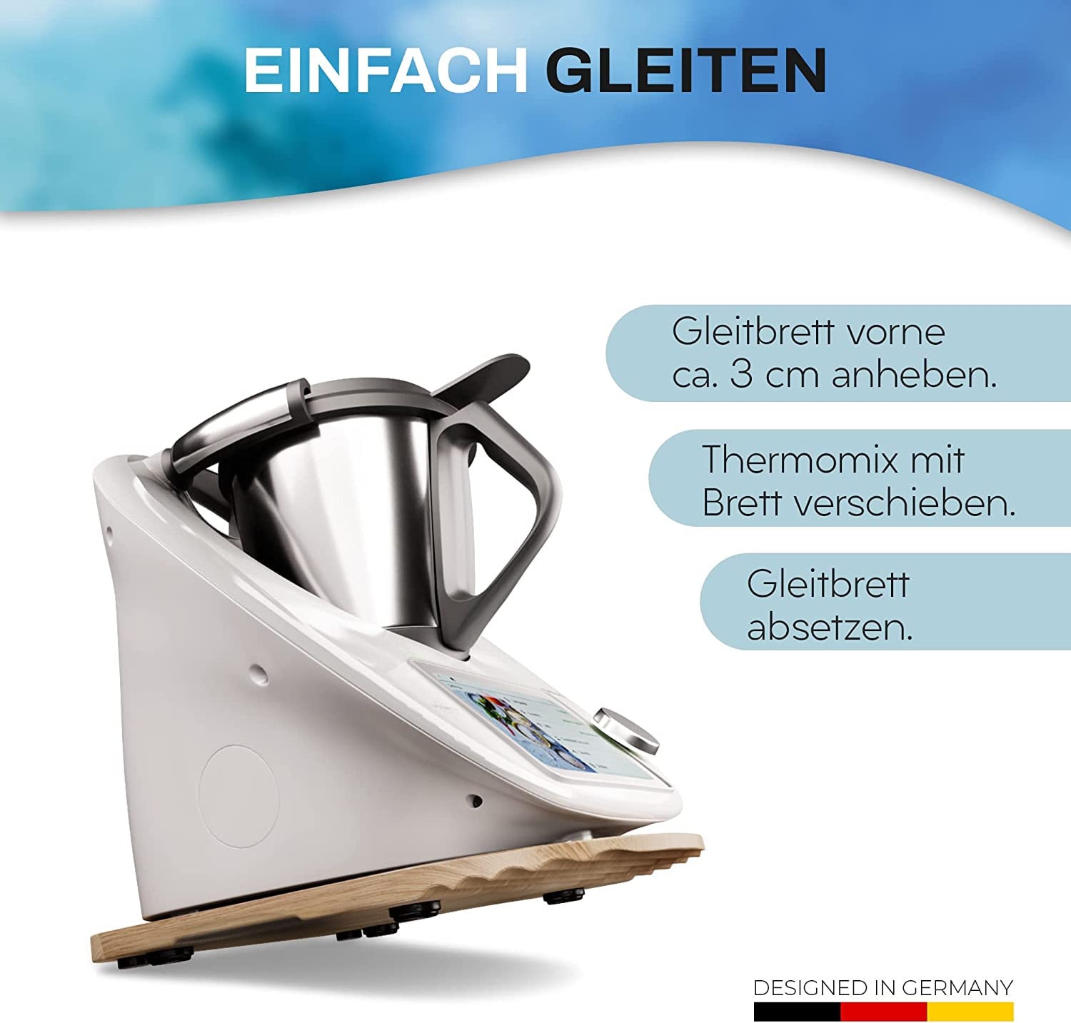 MIX-SLIDER – Sliding Board for Thermomix TM5 & TM6, Rolling Board Made ...