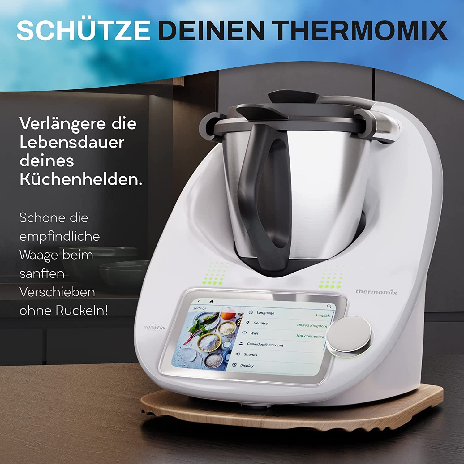 MIX-SLIDER – Sliding Board for Thermomix TM5 & TM6, Rolling Board Made ...