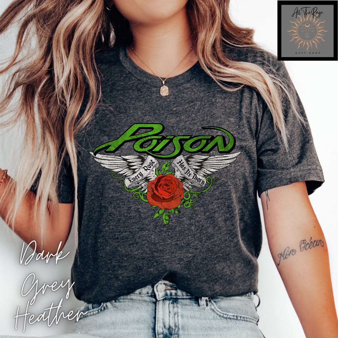 Poison Band Tee 80s Retro Vintage Band T Shirt Bella Canvas Shirt Gen X ...