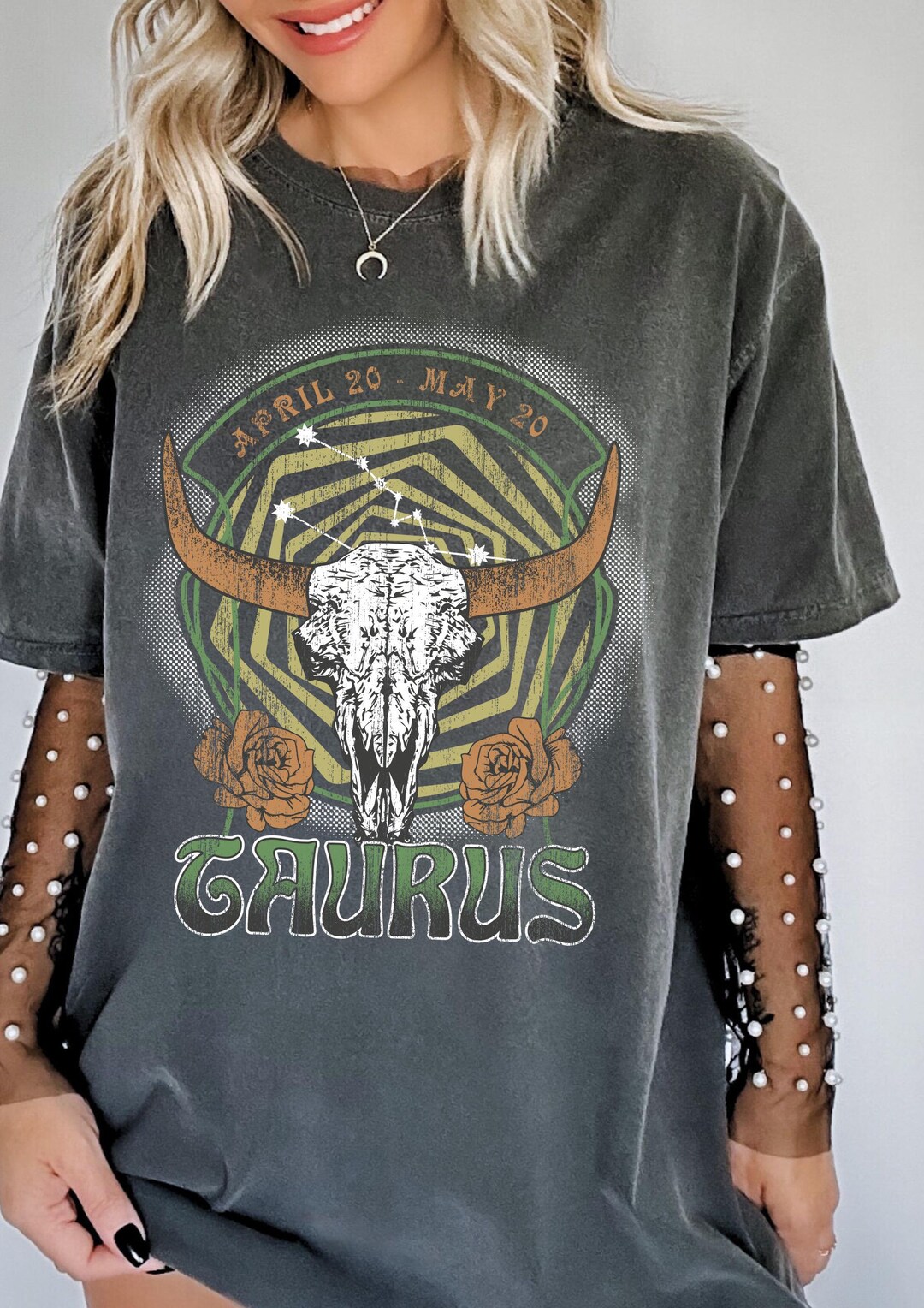Taurus Shirt Zodiac Signs Gifts Beach Tee Celestial Taurus Shirt ...