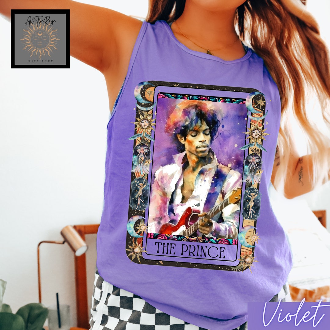 The Prince Tarot Retro Tee Muscle Shirt 80s Pop Music Legend Comfort ...