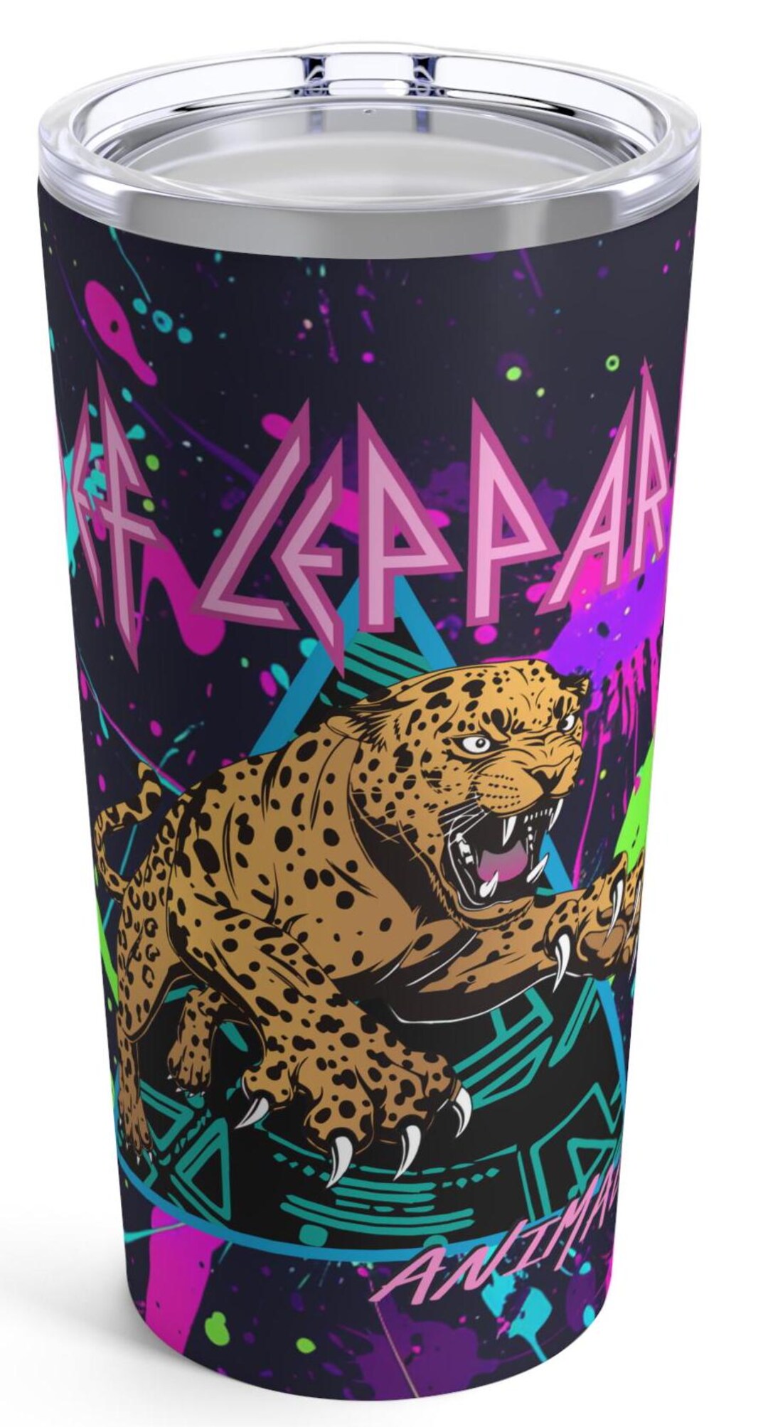 Def Leppard 80s Rock Tumbler 20oz Def Leppard Concert Travel Mug ...