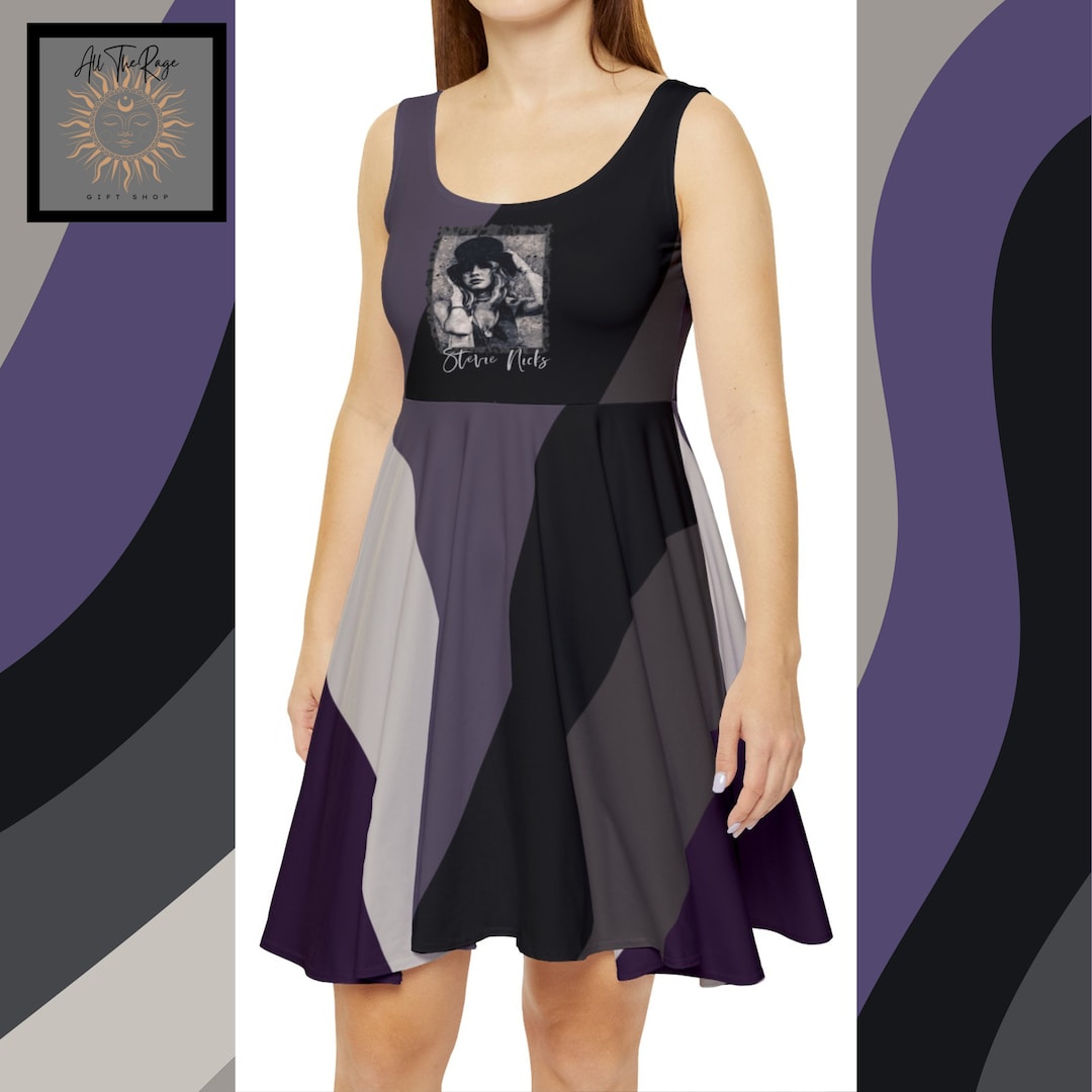 Stevie Nicks Dress Vintage Stevie Nicks Sun Dress Gift for Her Skater ...