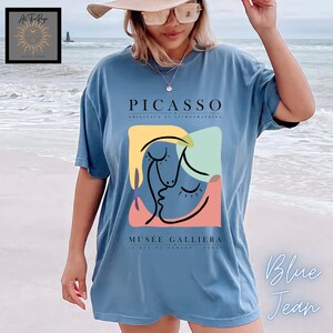 Picasso Retro Tee Womens Shirt Trendy Art Museum Graphic T Shirt Vogue ...