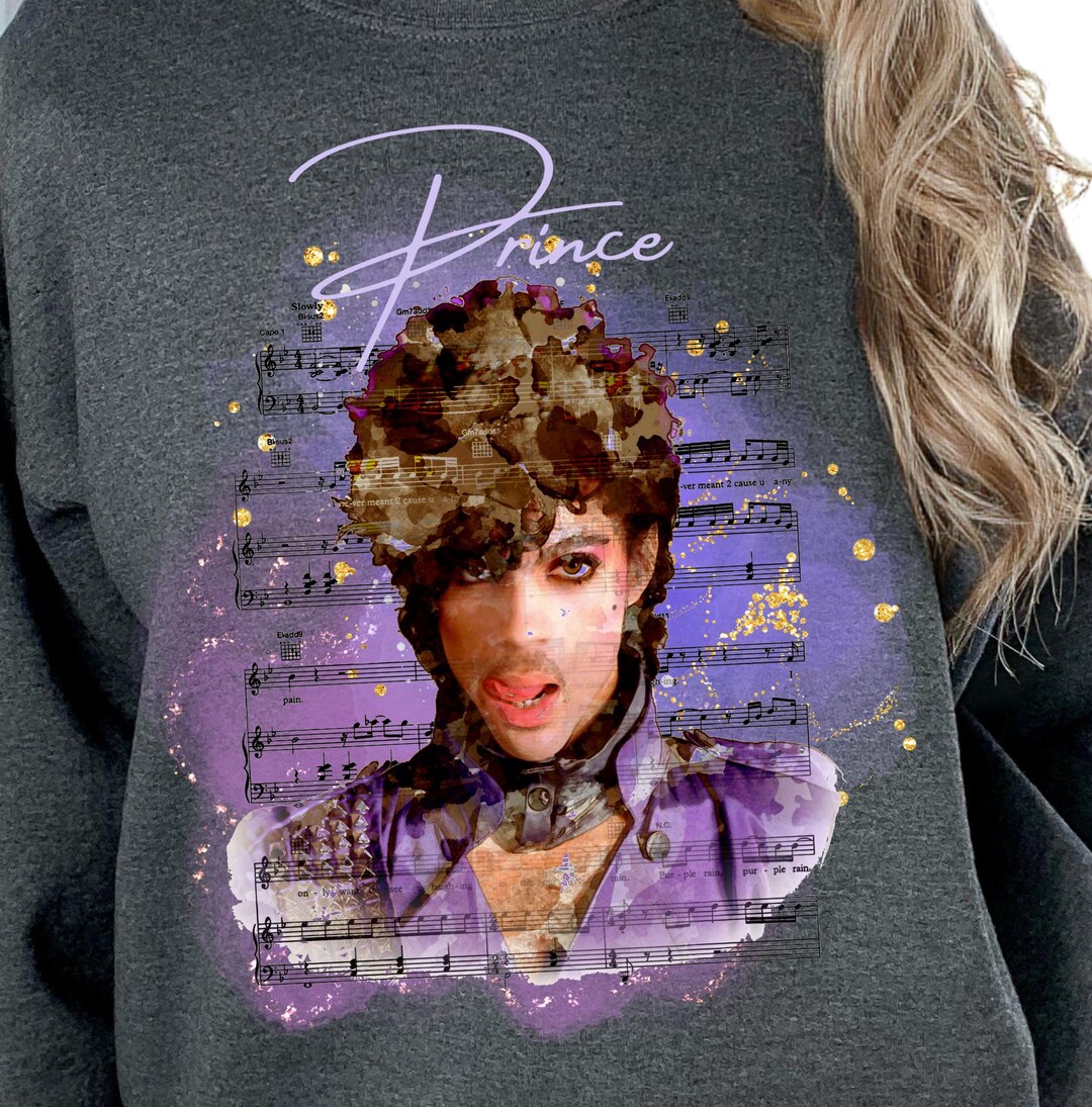 Prince Sweatshirt Vintage 80s Pop Music Legend Shirt Gifts for Her Him ...