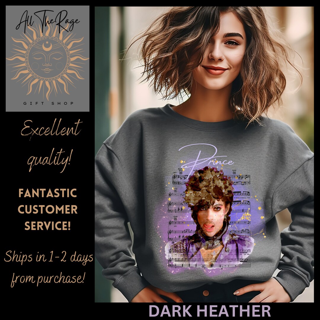 Prince Sweatshirt Vintage 80s Pop Music Legend Shirt Gifts for - Etsy