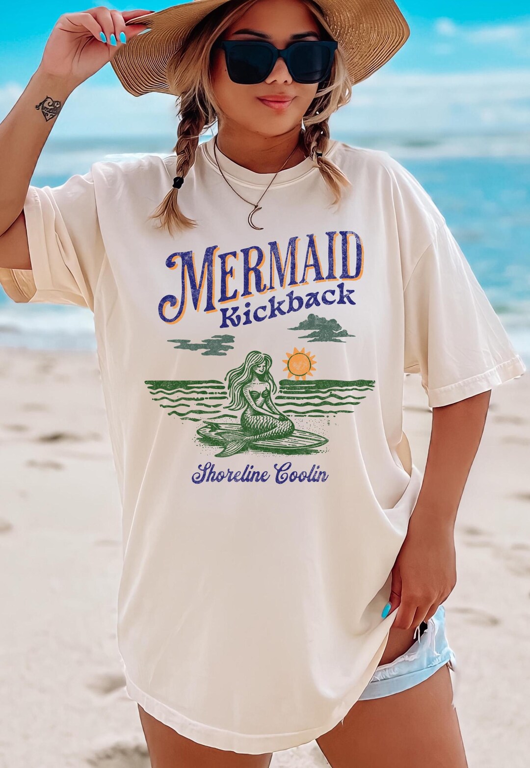 Mermaid Aesthetic Shirt Fish Shirt Oceancore Tee Boho Clothing Beach ...