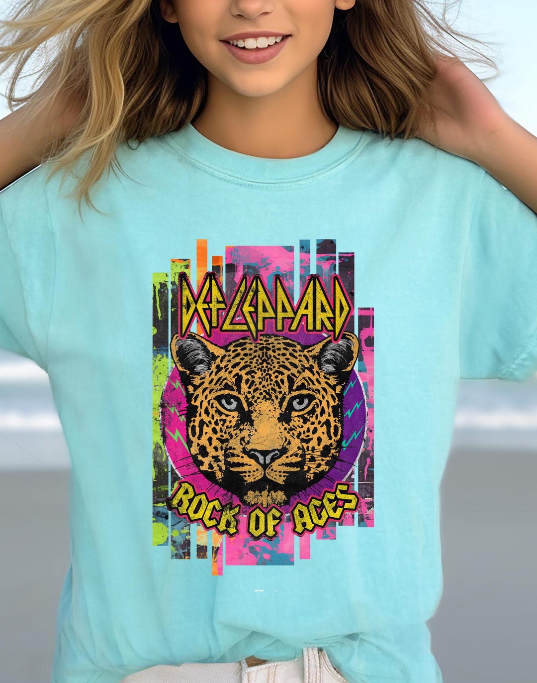 Def Leppard Rock of Ages 80s Rock Graphic Tee Youth T Shirt Rocker ...