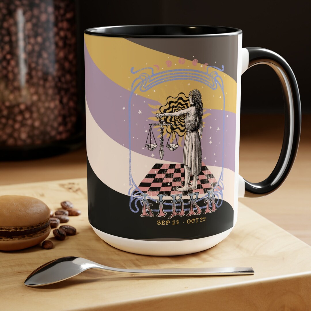 Libra Mug Coffee Mug 15oz Gift Coffee Tea Lover Zodiac Cup Astrology ...