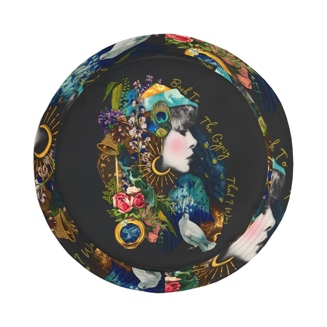 Stevie Nicks Bucket Hat Festival Hat Gypsy Floral Guitar Stevie Nicks ...