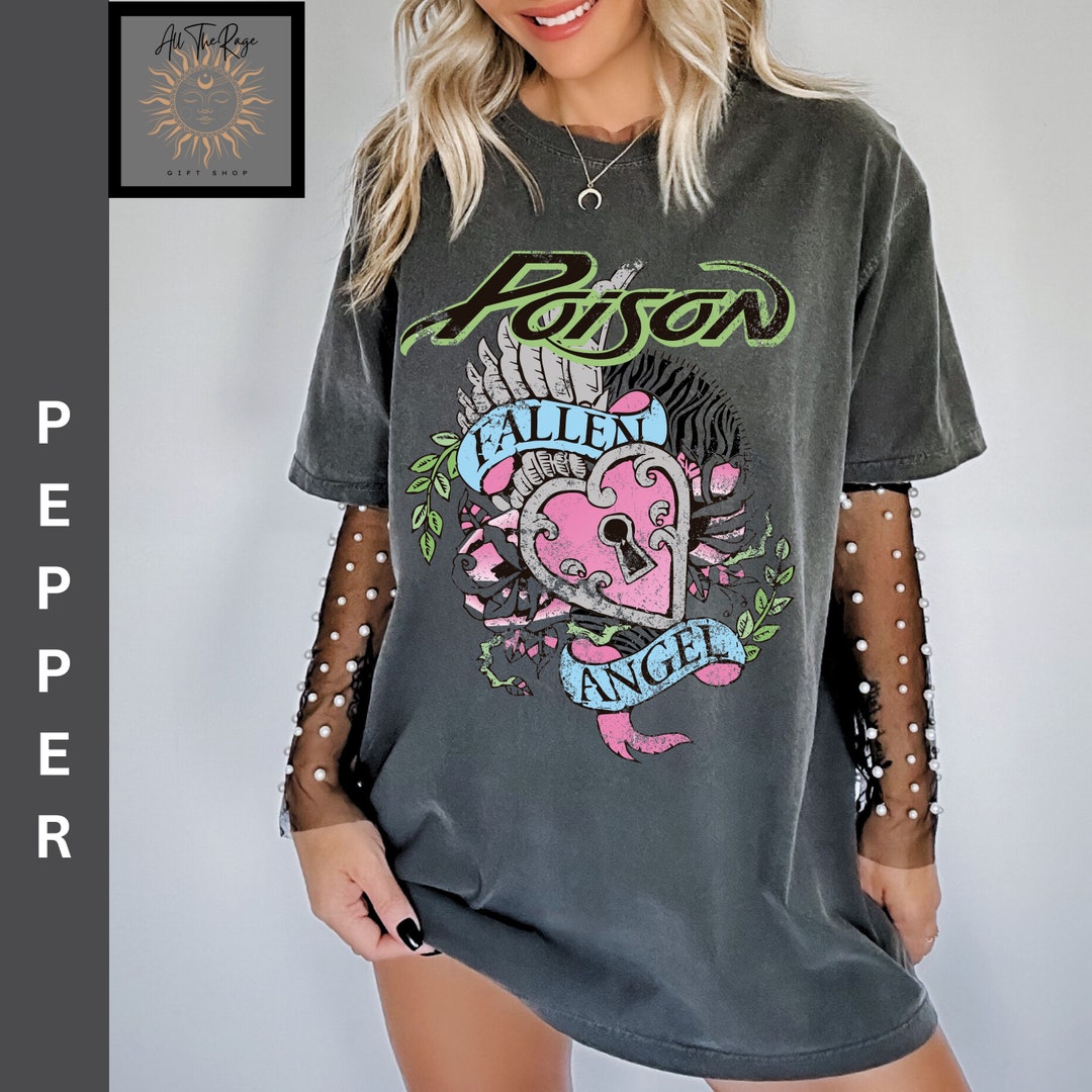 Poison Rocker Tee 80's Band Tee Vintage T Shirt Concert Tee Rocker T ...