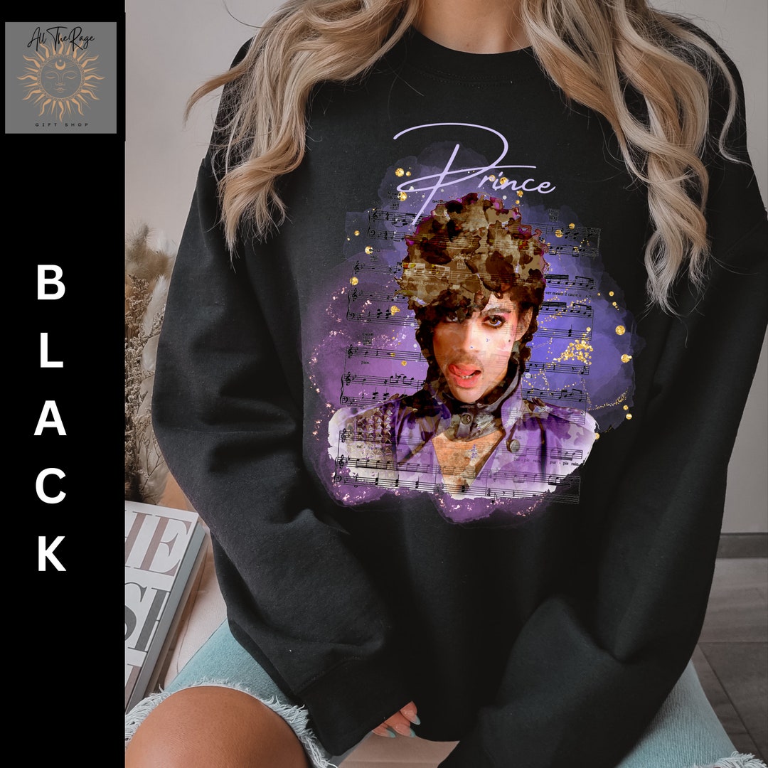 Prince Sweatshirt Vintage 80s Pop Music Legend Shirt Gifts for Her Him ...