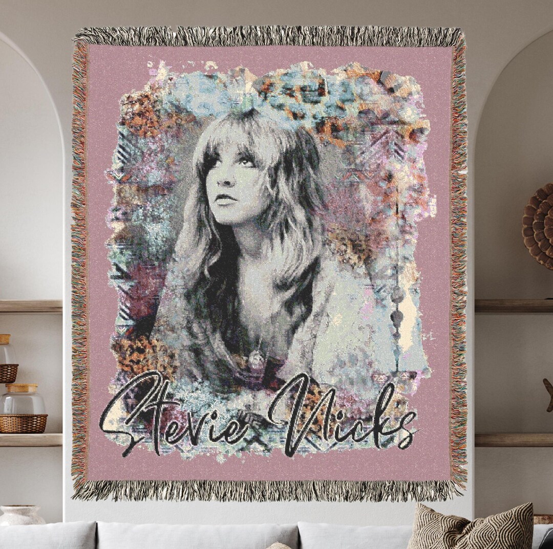 Stevie Nicks Gypsy 70s Rock Vintage Woven Blanket Stevie Nicks Concert ...