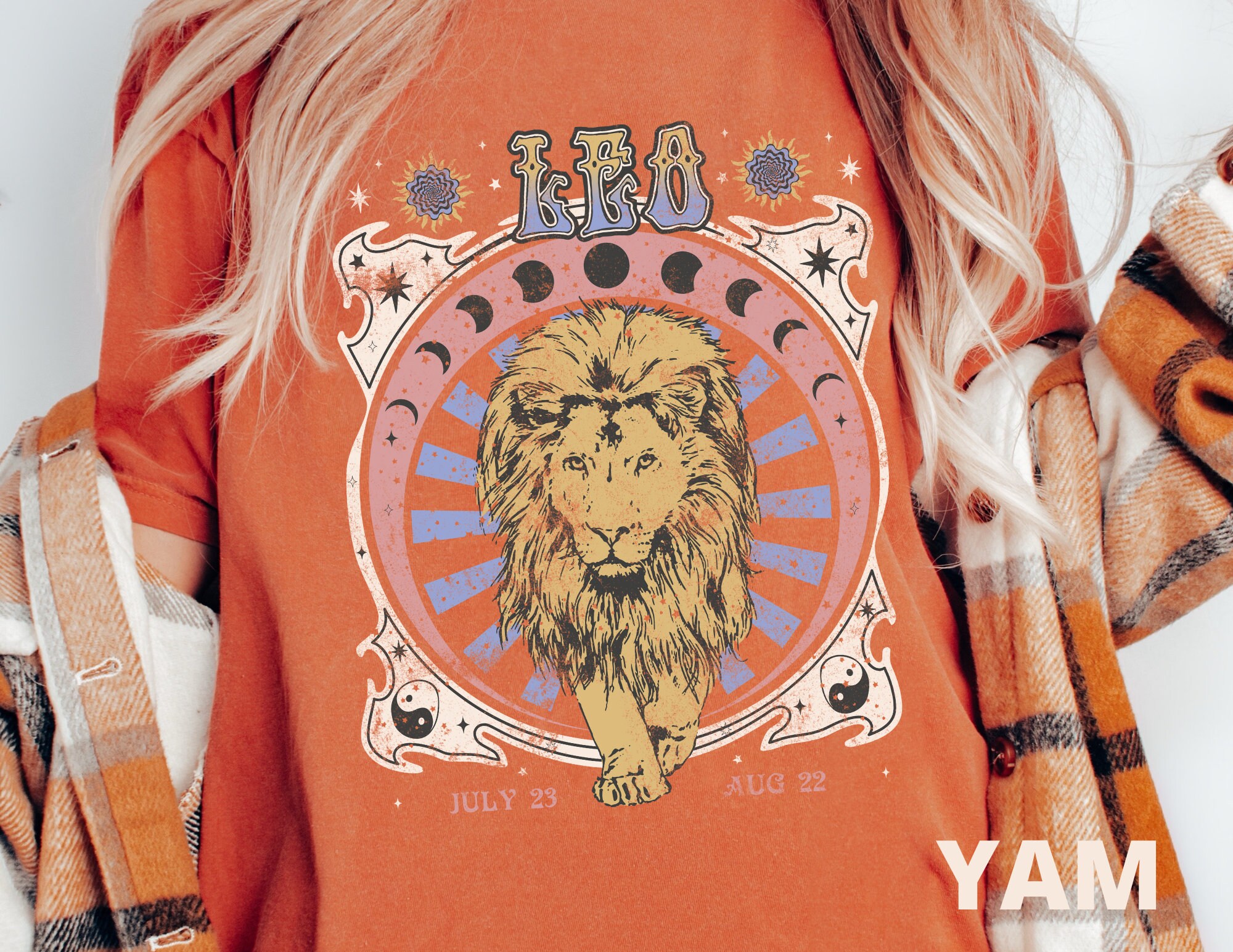 Zodiac Leo Vintage Inspired Comfort Colors Tee, Celestial Leo Tee sold ...