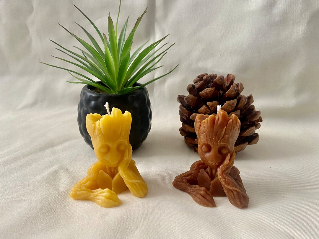 Groot Candle | Tree Man Gromit Candle | Beeswax Candle | Gift Candle ...