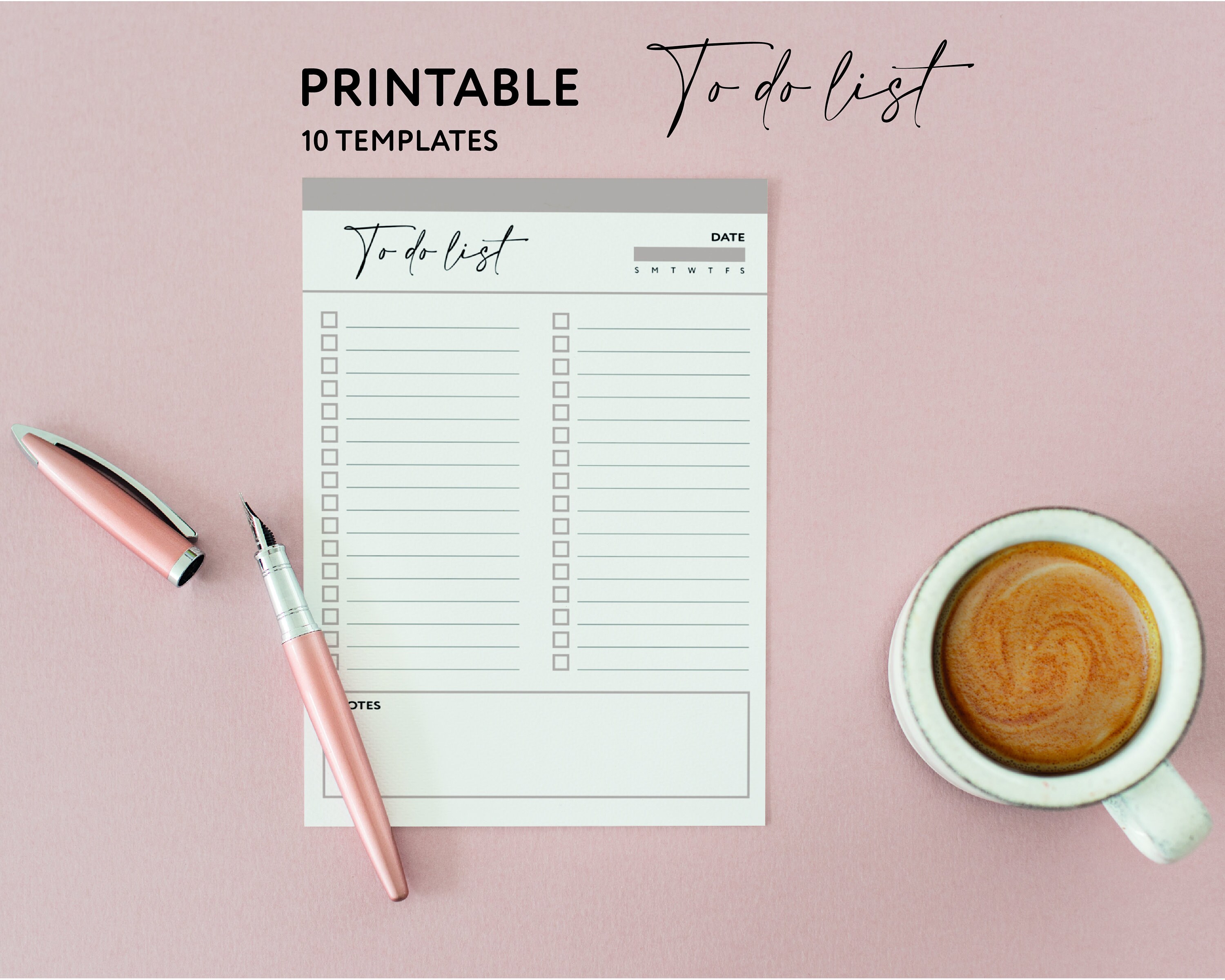 Printable to Do List Instant Download Print at Home Planner Pages to Do ...