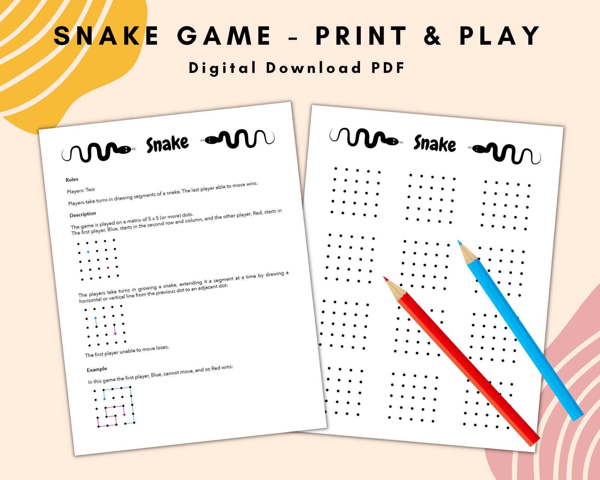 Printable Pencil and Paper Games Bundle Include Battleship Game, Tic ...