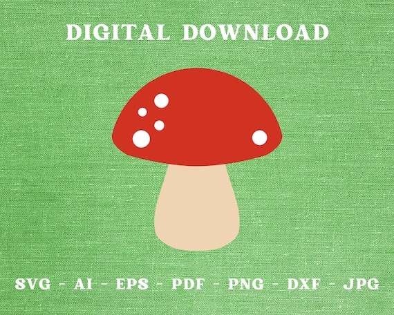 Mushroom Svg Red Mushroom SVG Autumn Svg Fall Svg - Etsy