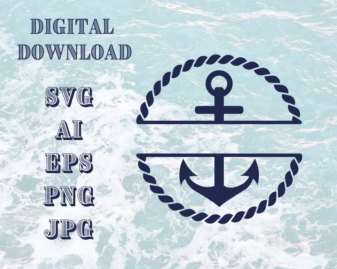Anchor Clip Art, Nautical Svg Vector Clipart, Anchor Logo, Sea Clipart ...