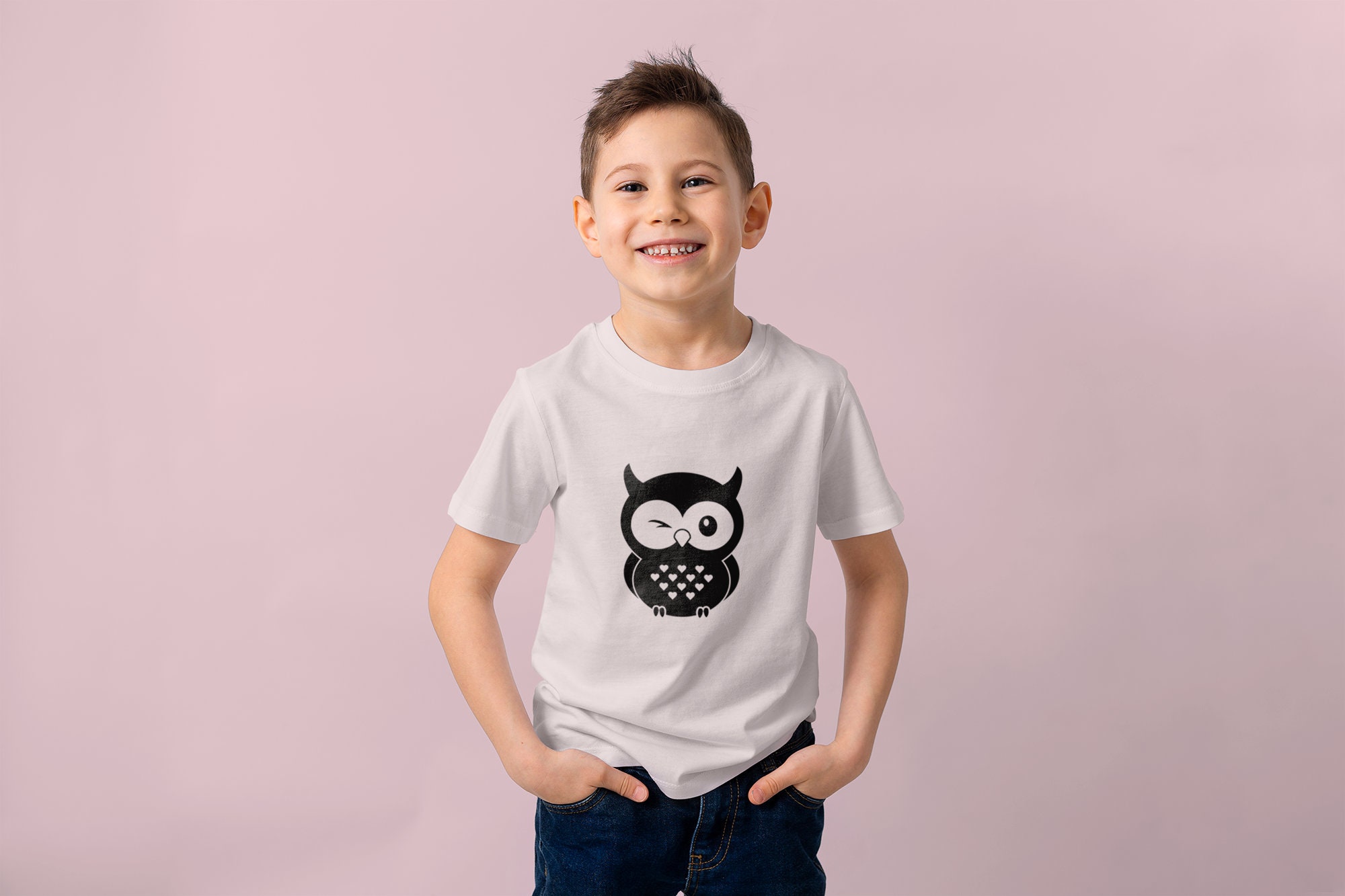 Cute Owl SVG Cut File, Sweet Owl Png Image, Nigh Bird Kid Silhouette ...