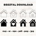 House Svg Bundle, House Outline Svg, Digital Download, House Clipart ...
