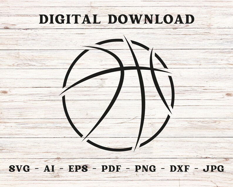 Basketball SVG, Digital Download, Basketball SVG for Cricut ...