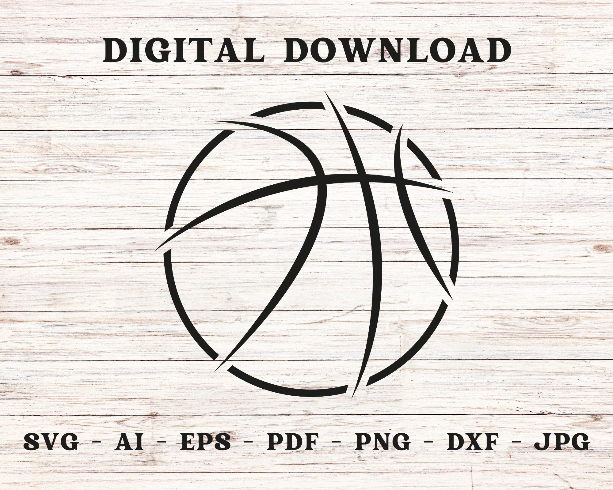 Basketball SVG, Digital Download, Basketball SVG for Cricut ...