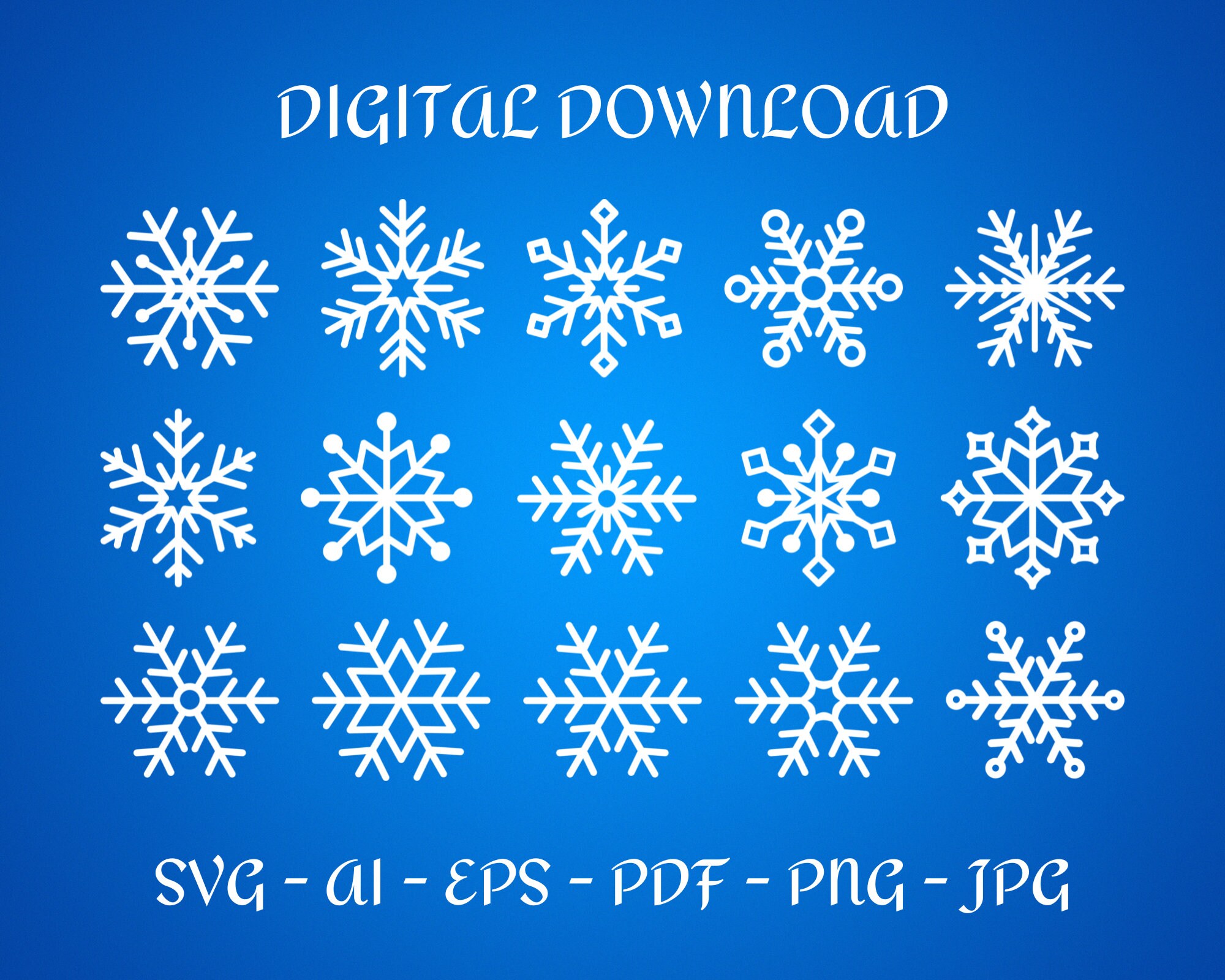 Snowflake SVG Bundle, Winter Christmas Svg, Snow Flake Svg, Snowflake ...