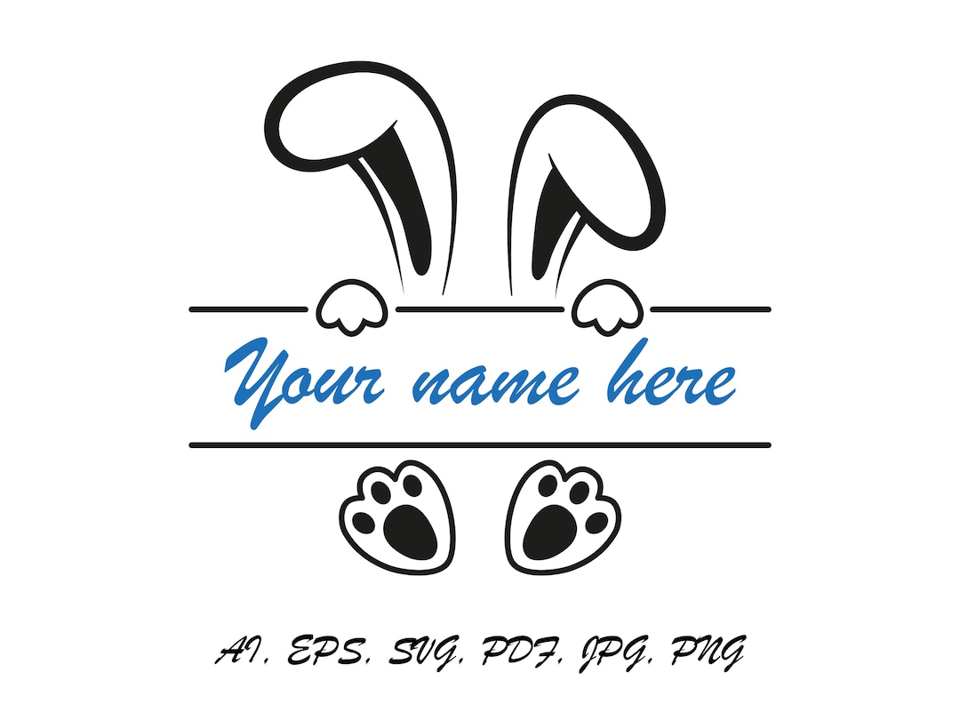 Easter Bunny SVG File, Easter Svg, Cute Bunny Svg, Cut Files, Cricut ...