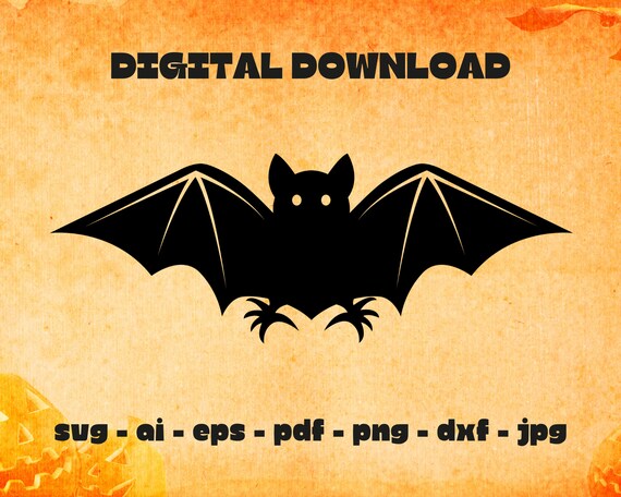 Bat SVG Cut File Halloween Bat Bat Clipart Bat Cricut - Etsy
