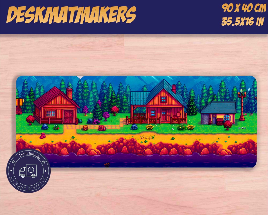 Stardew Valley Desk Mat SDV Cottage XL Desk Mat Gamer Gift - Etsy UK