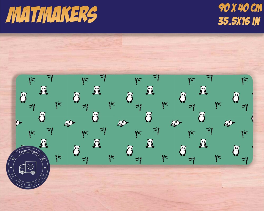 Kawaii Panda and Bamboo Mouse Pad Plush and Comfortable - Etsy