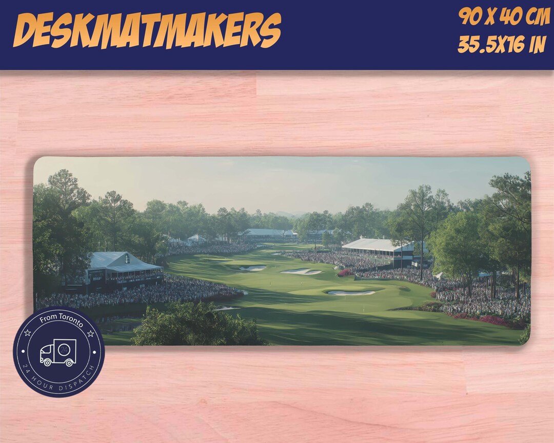 Pro Golf Tournament Gaming Mouse Pad - Lush Green Course Desk Mat for ...