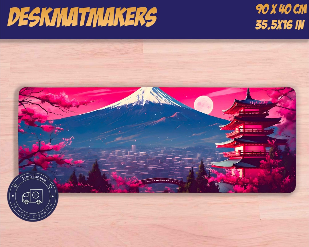 Mount Fuji Japan, Redscale, Aerochrome Style Mouse Pad | Comfortable ...